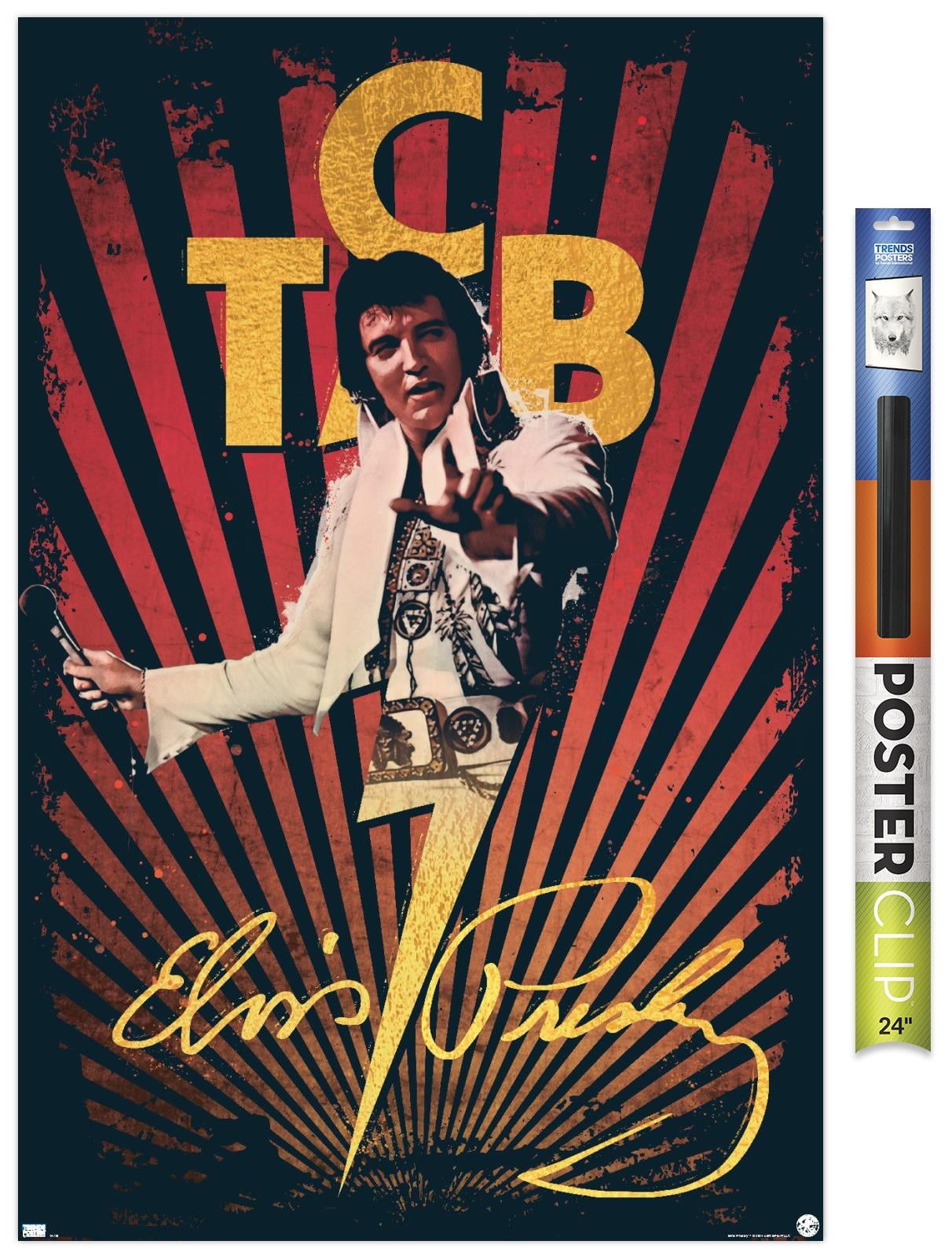 Elvis Presley - T.C.B. Wall Poster, 22.375" x 34" - Walmart.com