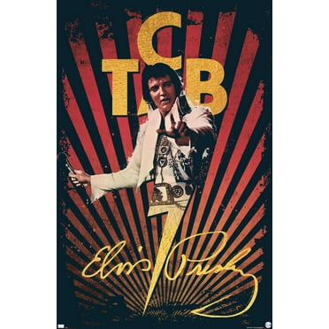 Art.Com Elvis Presley Wall Decor Poster 24x36, Hand-finished in USA ...