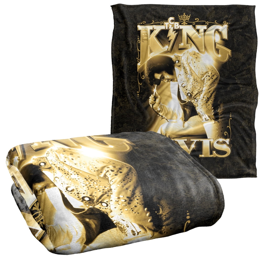 Elvis Presley The King Officially Licensed Silky Touch Super Soft Throw ...