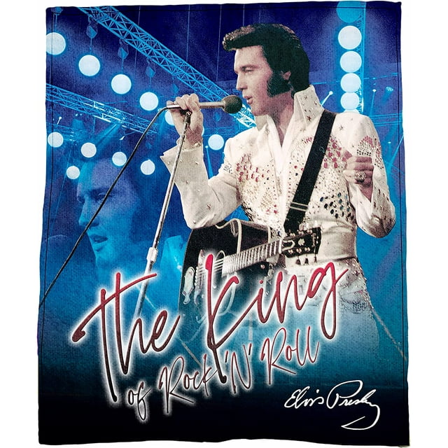 "Elvis Presley The King Soft Fleece Throw Blanket, Officially Licensed ...