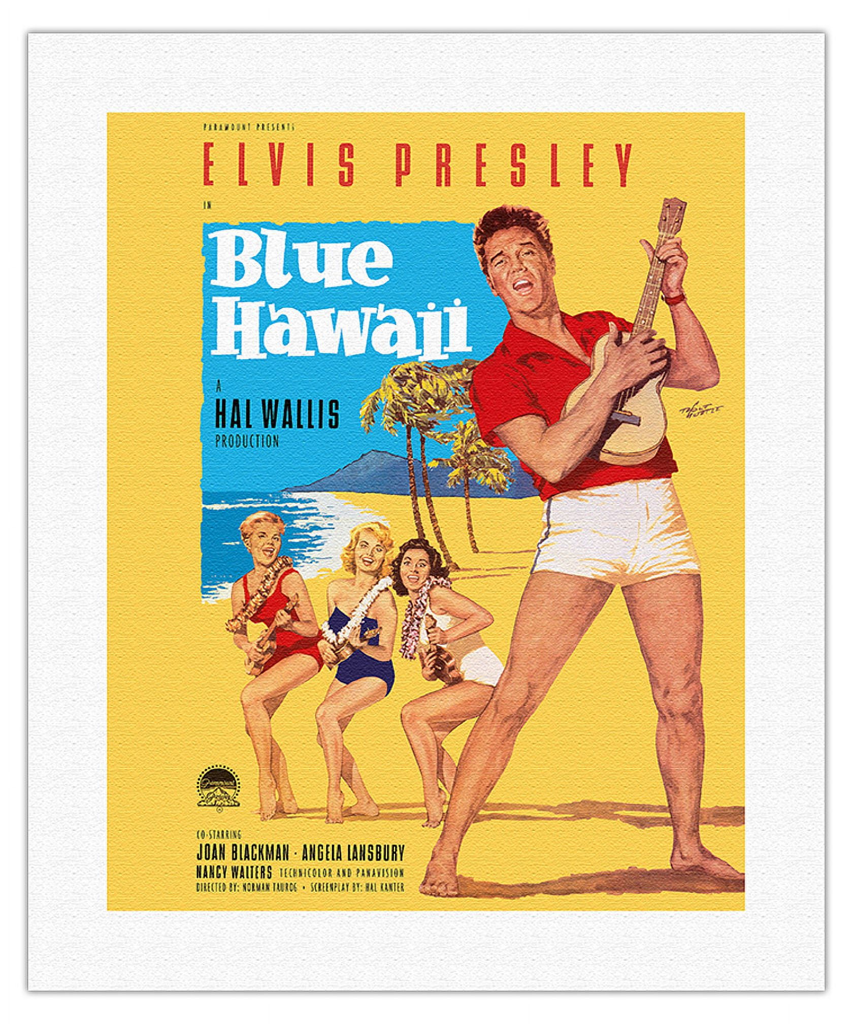Elvis Presley in Blue Hawaii - Vintage Film Movie Poster by Rolf Goetze ...
