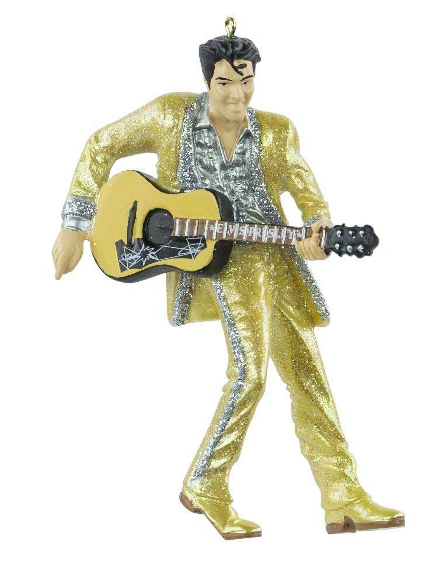 Elvis Presley Glittering Gold Suit Christmas Tree Ornament - Xmas ...