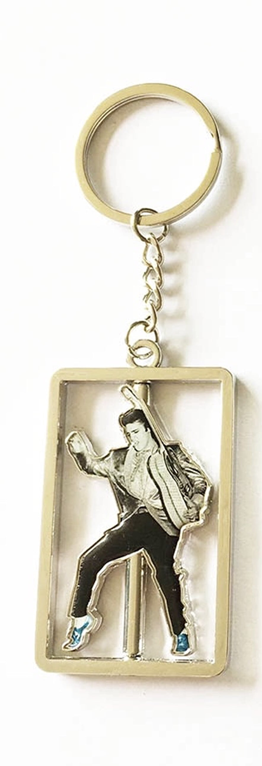 Elvis Presley key chain Silver - Walmart.com