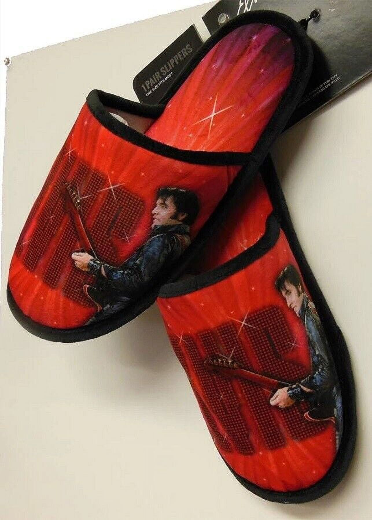 Elvis Presley red 68 special design bedroom slippers E8878 onesize fits ...