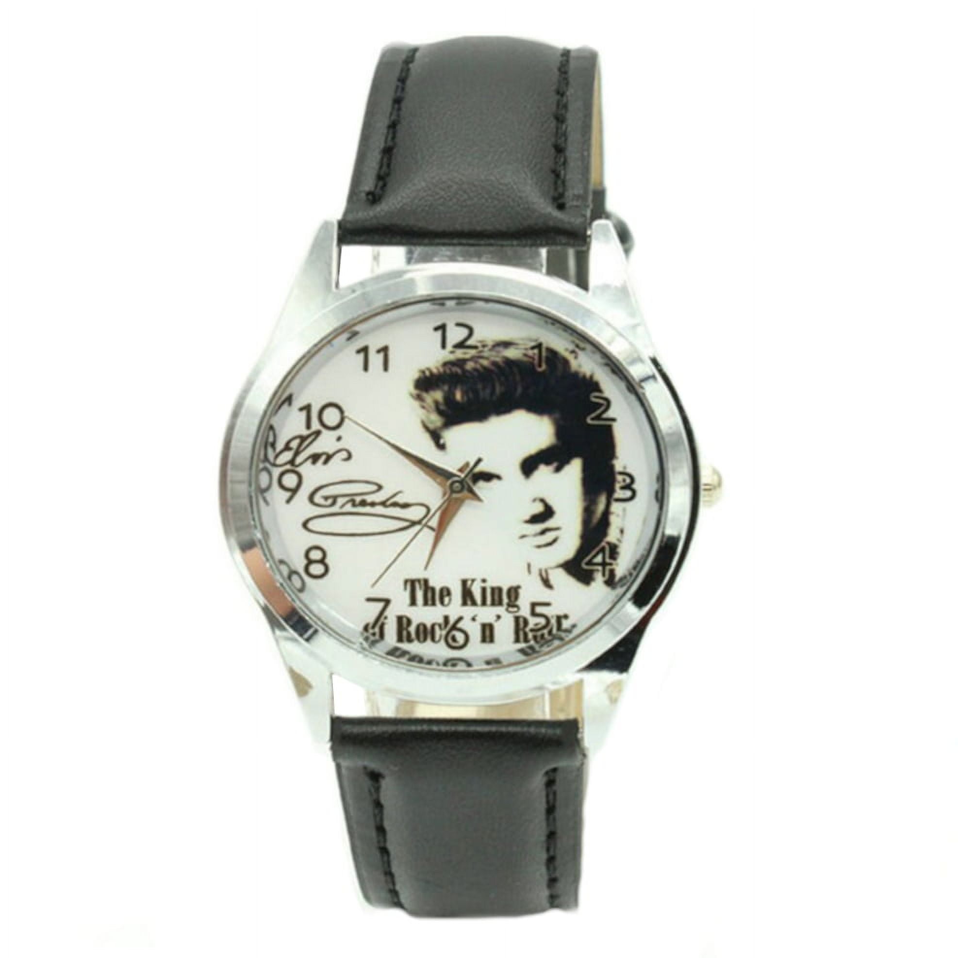 Elvis Pressley Round Face Signature The King of Rock 'n' Roll Watch 17 ...