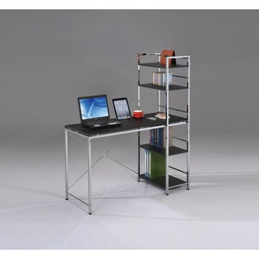 Gymax Study Desk Computer Table Writing Workstation W/Bookshelf ...