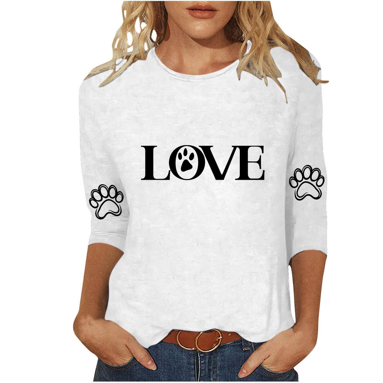 Elvqul Blouses for Women Fashion Print Comfortable Tops Under $5 ...