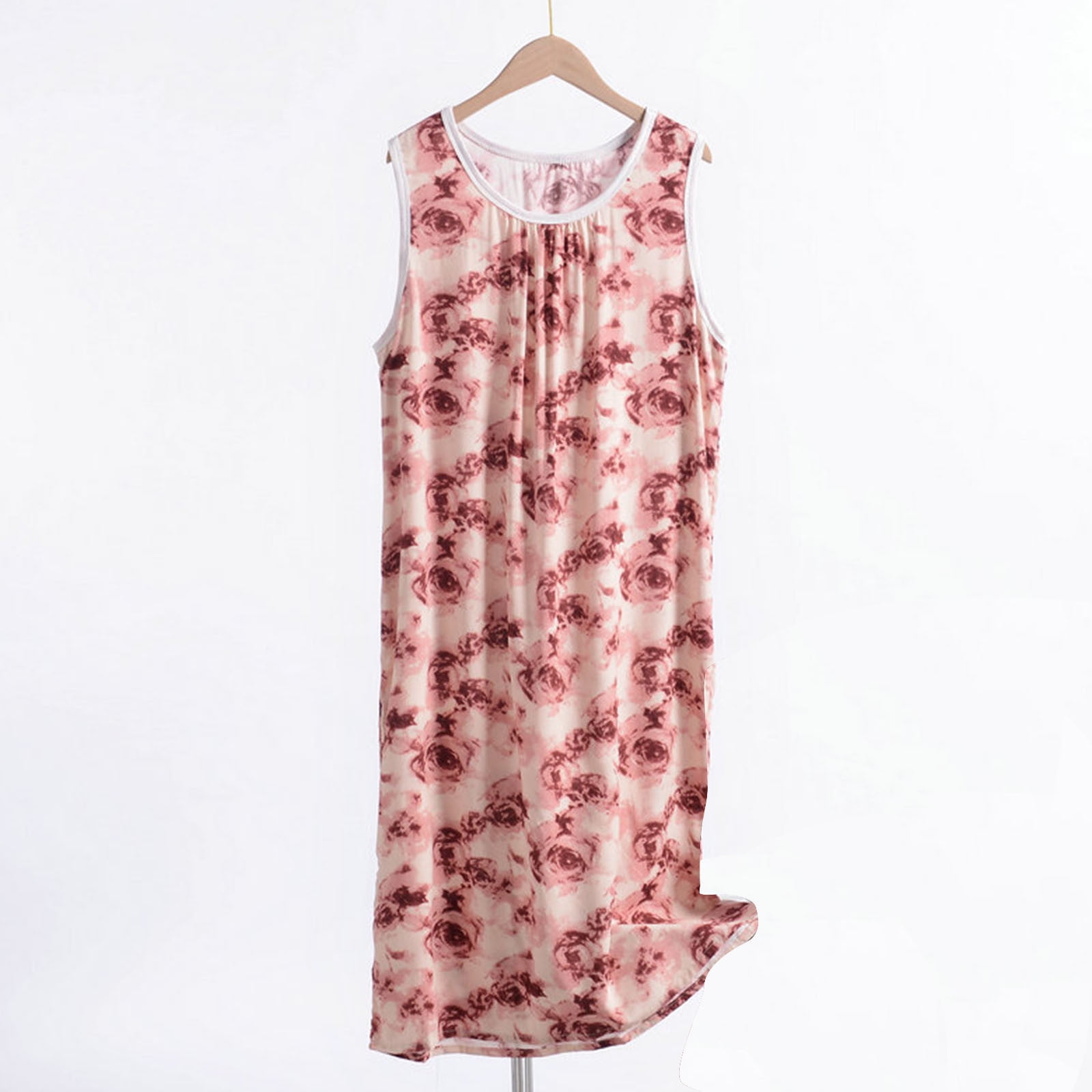 hipattires Sleeveless Nightgowns for Women, Plus Size Long Sleepwear ...