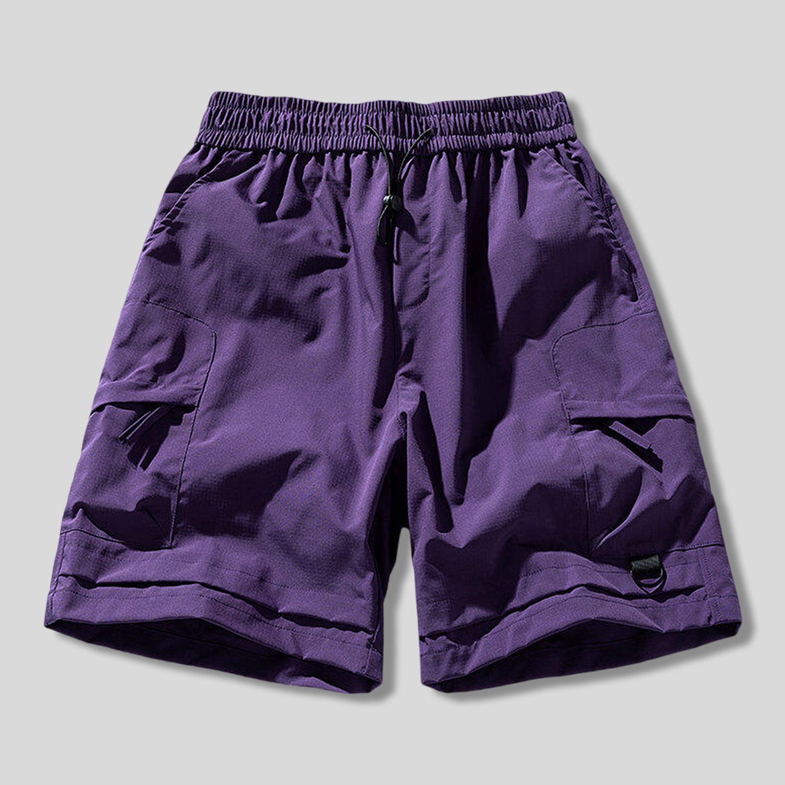 Elvqul Flat Front Shorts for Men Big and Tall with Pockets Zipper ...