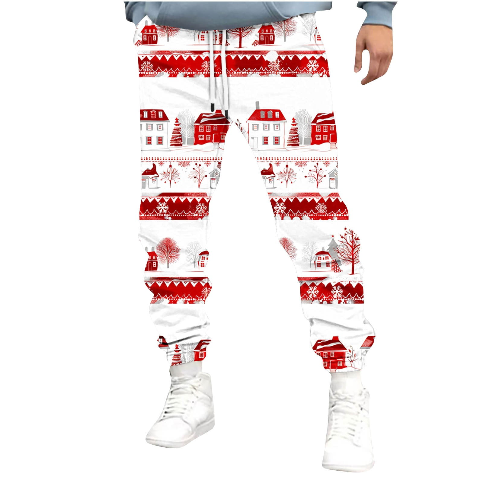 Elvqul Graphics Sweatpants for Men Outdoor Straight-Leg Pullover ...