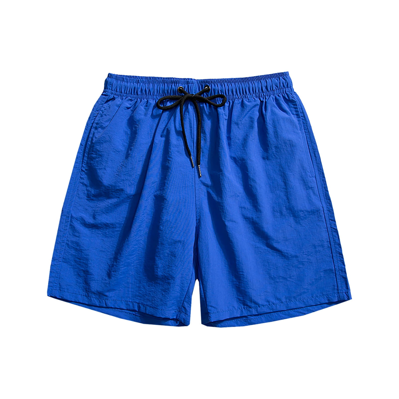 Elvqul Mens Blue Shorts Basketball Solid Color Shorts for Men - Walmart.com