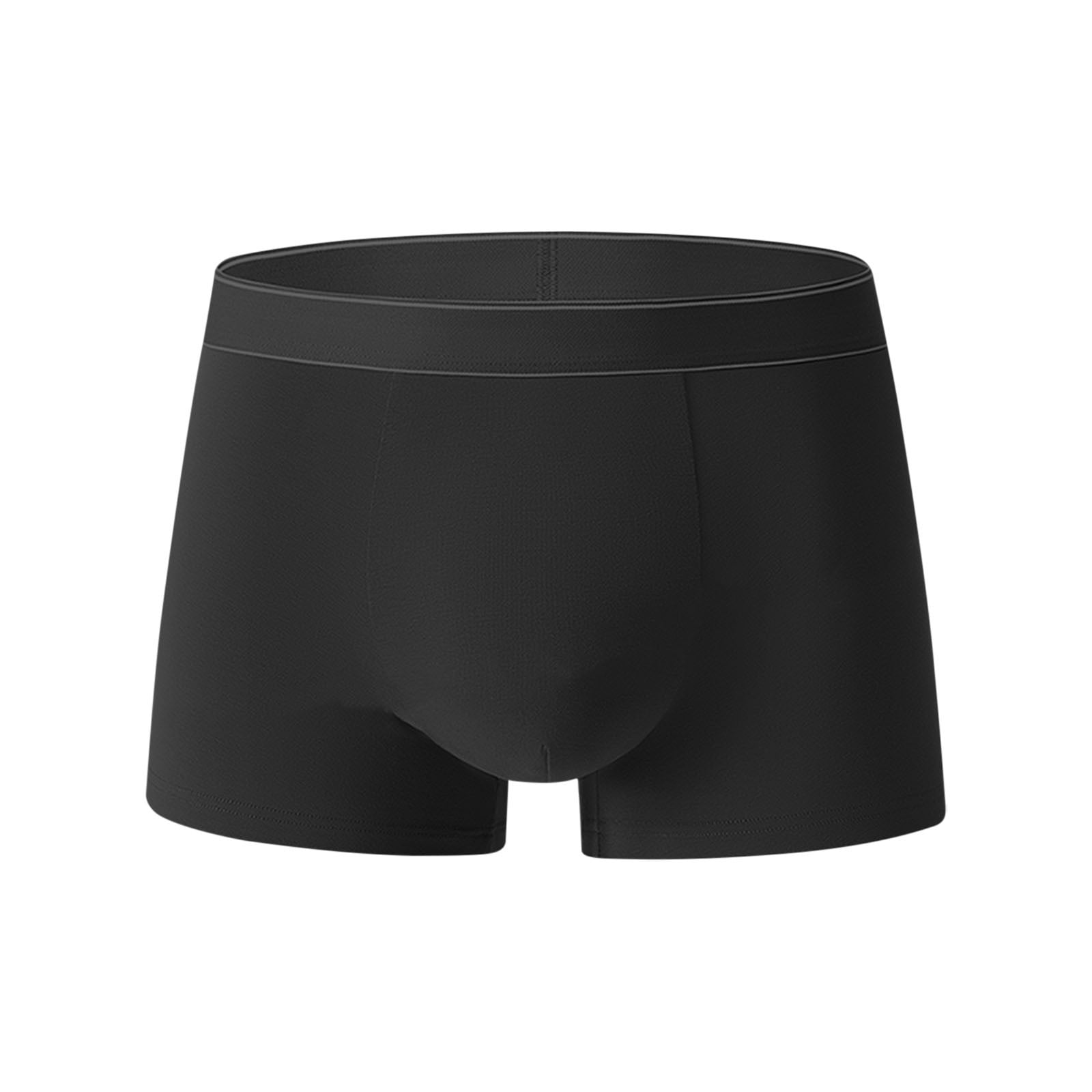 Vetsdori Mens Boxers Underwear Casual Solid Pull-On Cotton Trendy ...