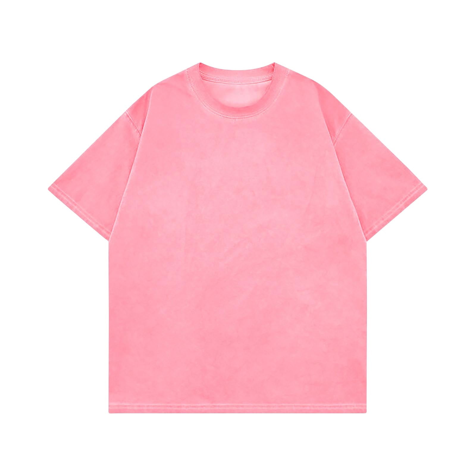 Elvqul Mens Short Sleeve Shirts Summer Solid Pull On Fashion Watermelon ...