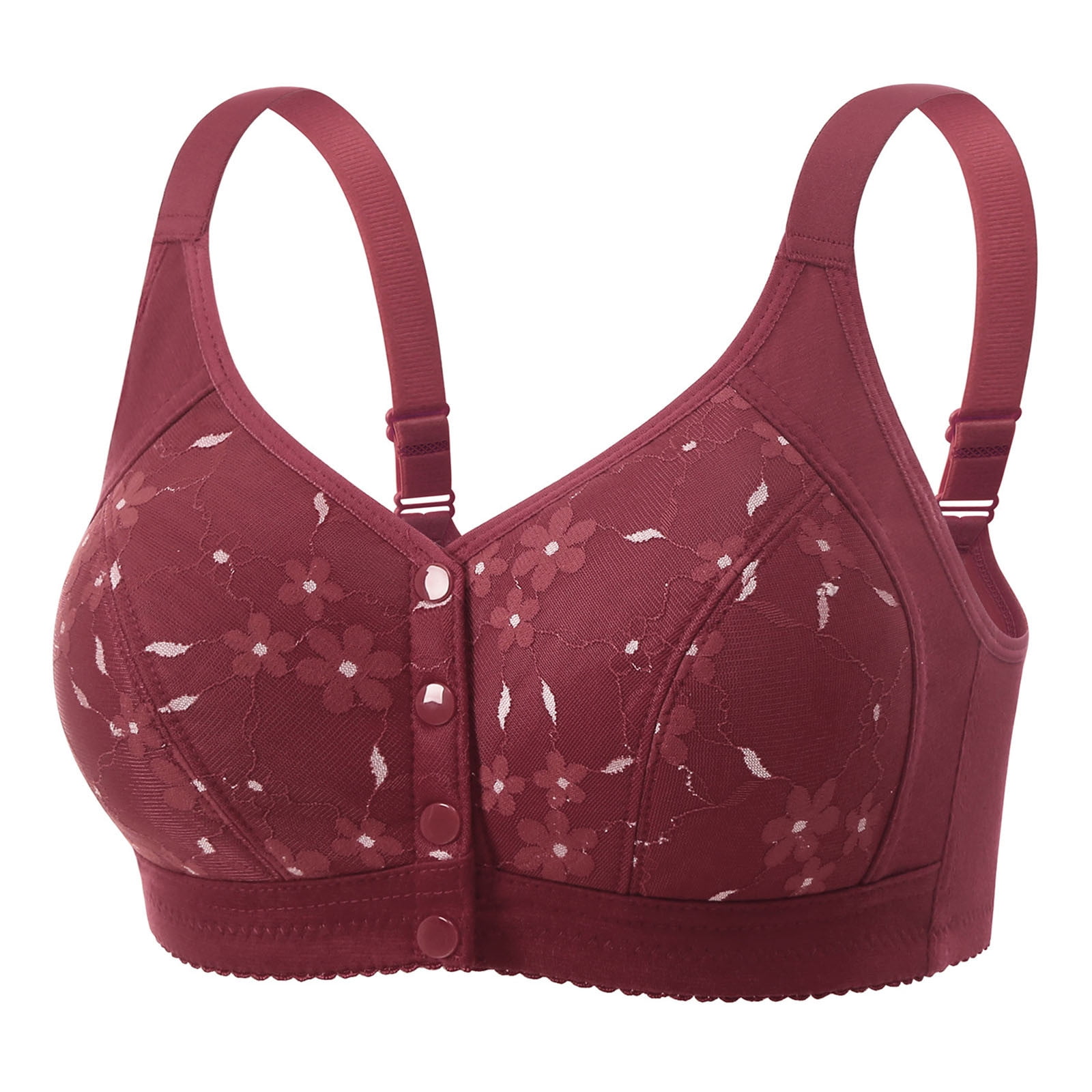 Elvqul One Piece Bras for Women Bra Everyday Cotton No Underwire ...