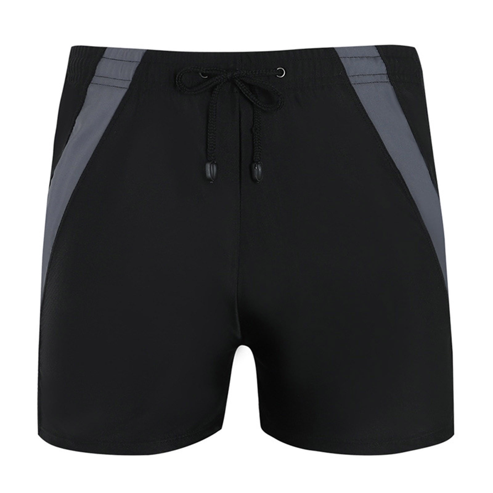 Elvqul Swimming Trunks for Men Big and Tall Swimwear Gray Drawstring ...
