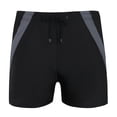 Elvqul Swimming Trunks for Men Big and Tall Swimwear Gray Drawstring ...