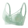 Elvqul Wire-Free Bras for Women Everyday Bra One Piece Adjustable Solid ...