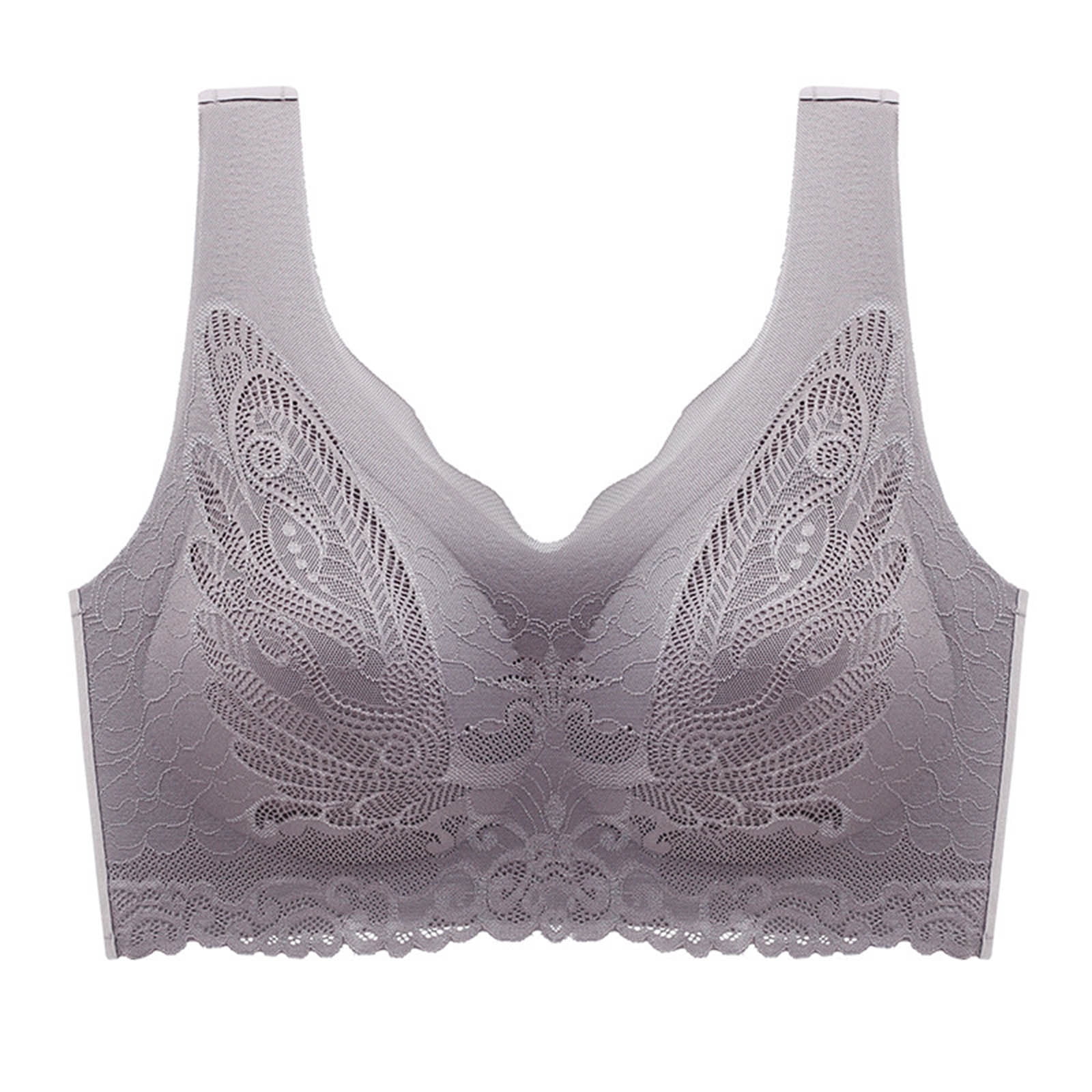 Elvqul Wirefree Bras for Women Lightweight Comfort Seamless Bralette ...