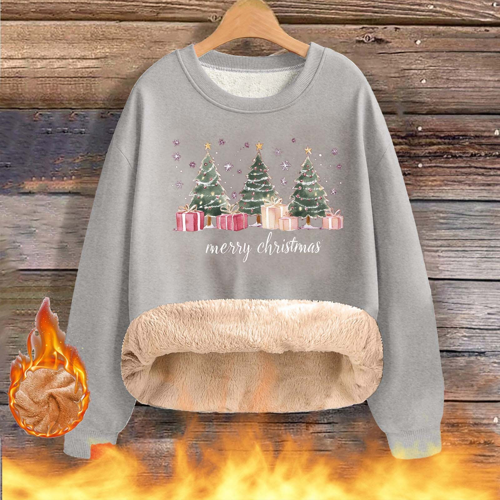 Elvqul Womens Long Sleeve Sweatshirts Hooded Crew Neck Sweatshirts ...