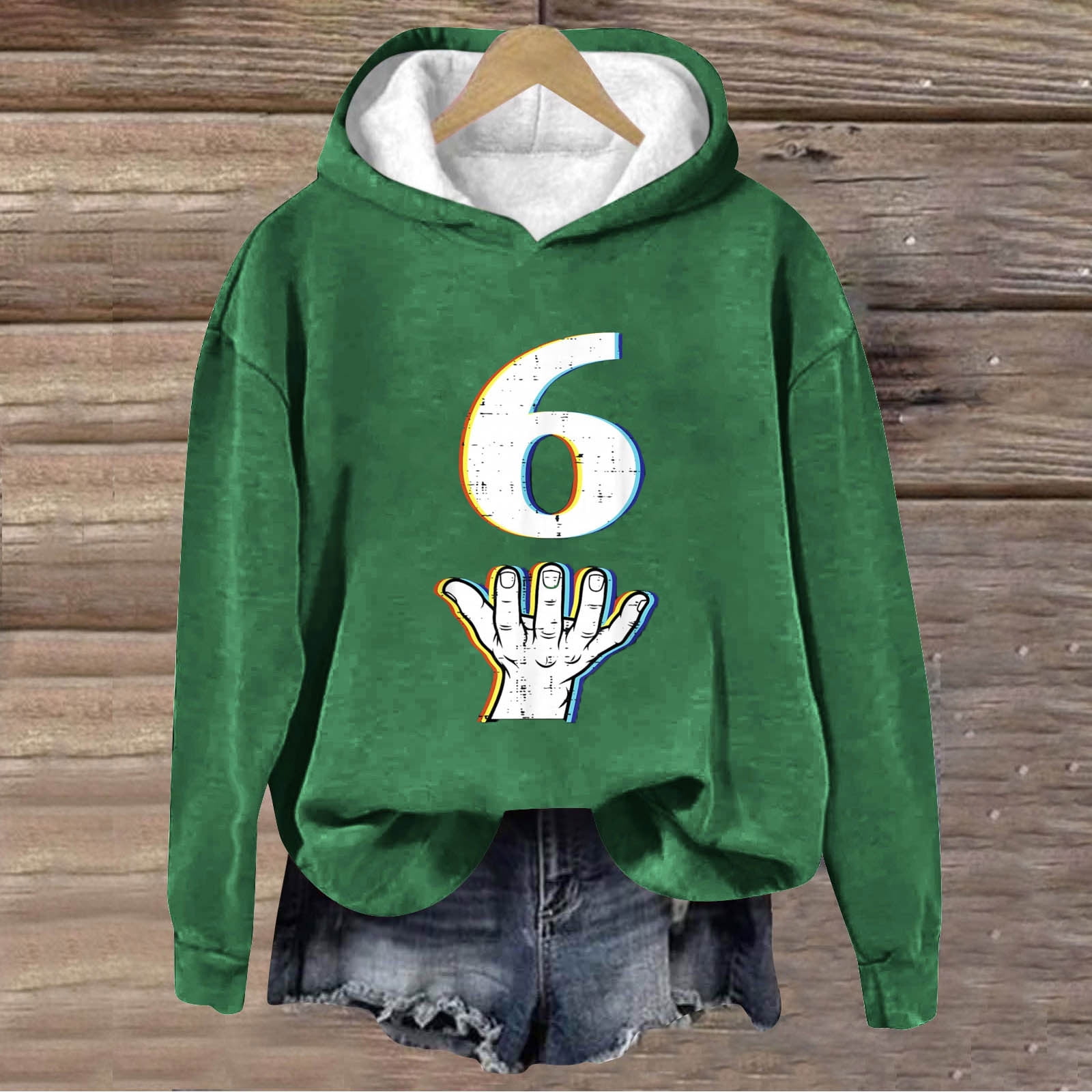 Elvqul Womens Plus Size Shirts Hooded Oversized Tops Long Sleeve Crew ...