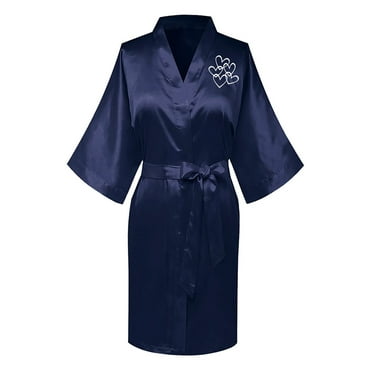 Audhol Robe Sets for Women Satin Silk Pajamas Women Nightdress Robes ...