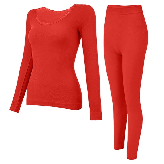 Elvqul Womens Tops Thermal Shirts 100% Cotton Long Sleeve Underwear ...