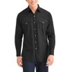 Ely Cattleman Men's Long Sleeve Solid Western Shirt - Walmart.com
