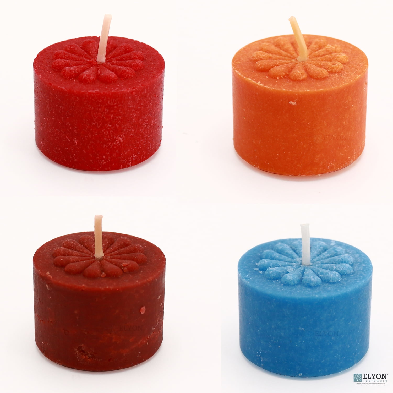 Elyon Tableware® 36 Colored & Scented Wax Deep Tealight Candles, Fall ...