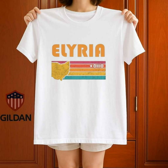 Elyria Ohio Retro Tourist City Souvenir Travel Gift Unisex T-Shirt up ...