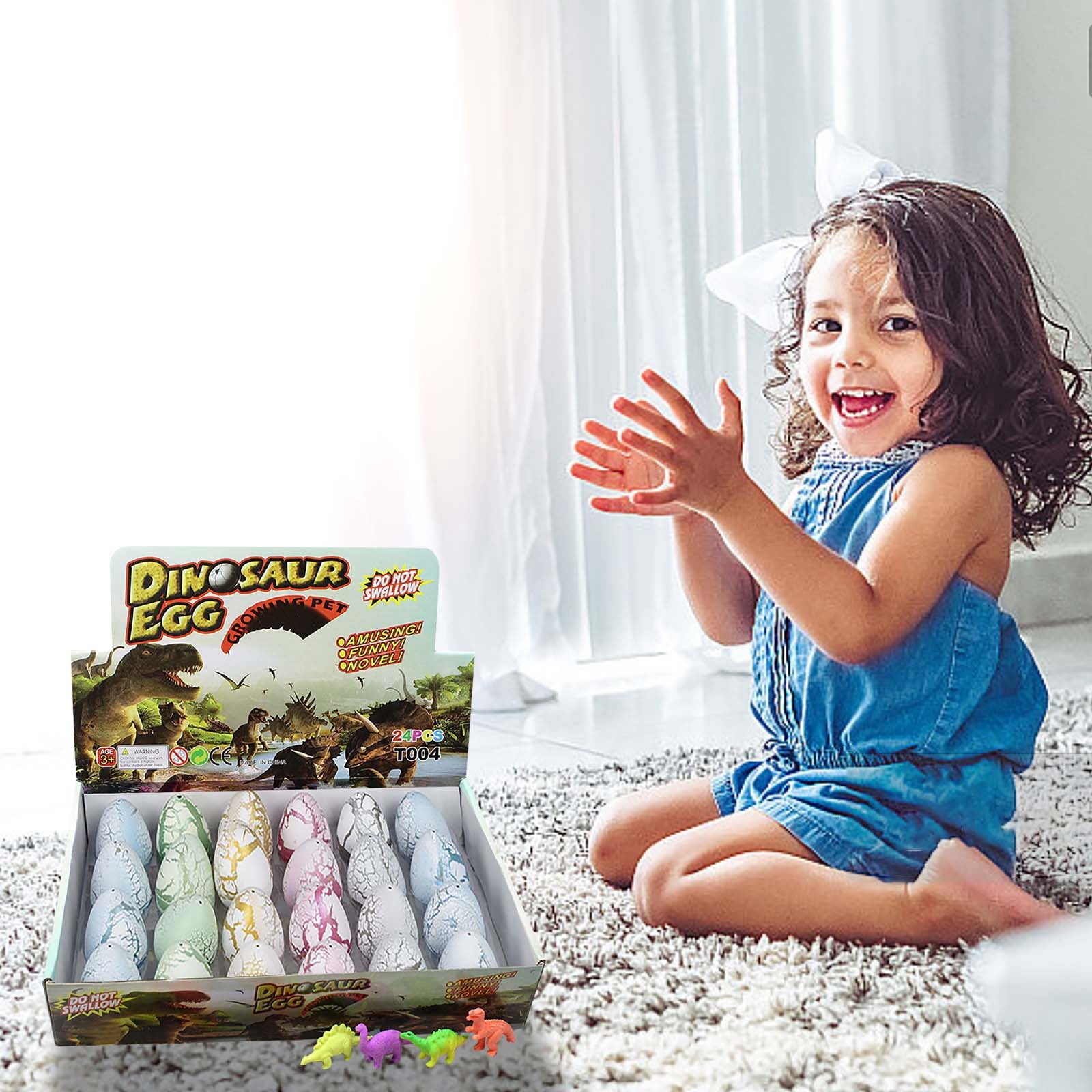 Elysia 24 Easter Dinosaur Eggs Were Soaked In Water And Hatched. Dinosaurs Grew Bigger When To ...