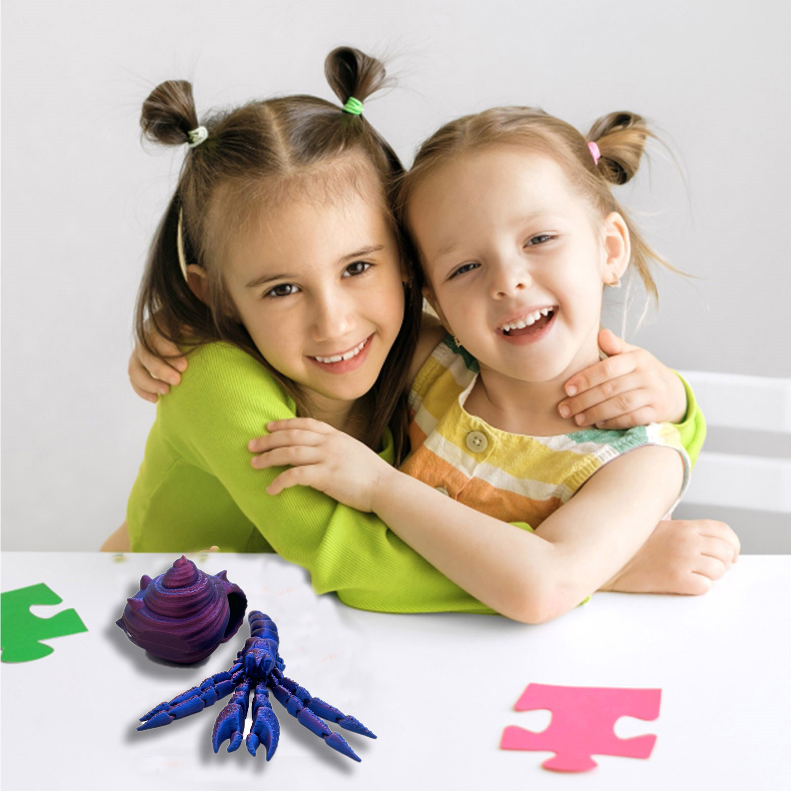 Elysia 3D Printed Animal Model With Flexible Joints Hermit Crab ...