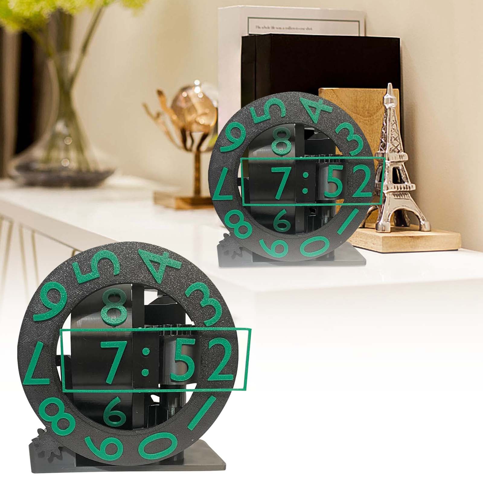 Elysia 3D Printed Three Axis Clock Unique Home Desktop Ornament ...