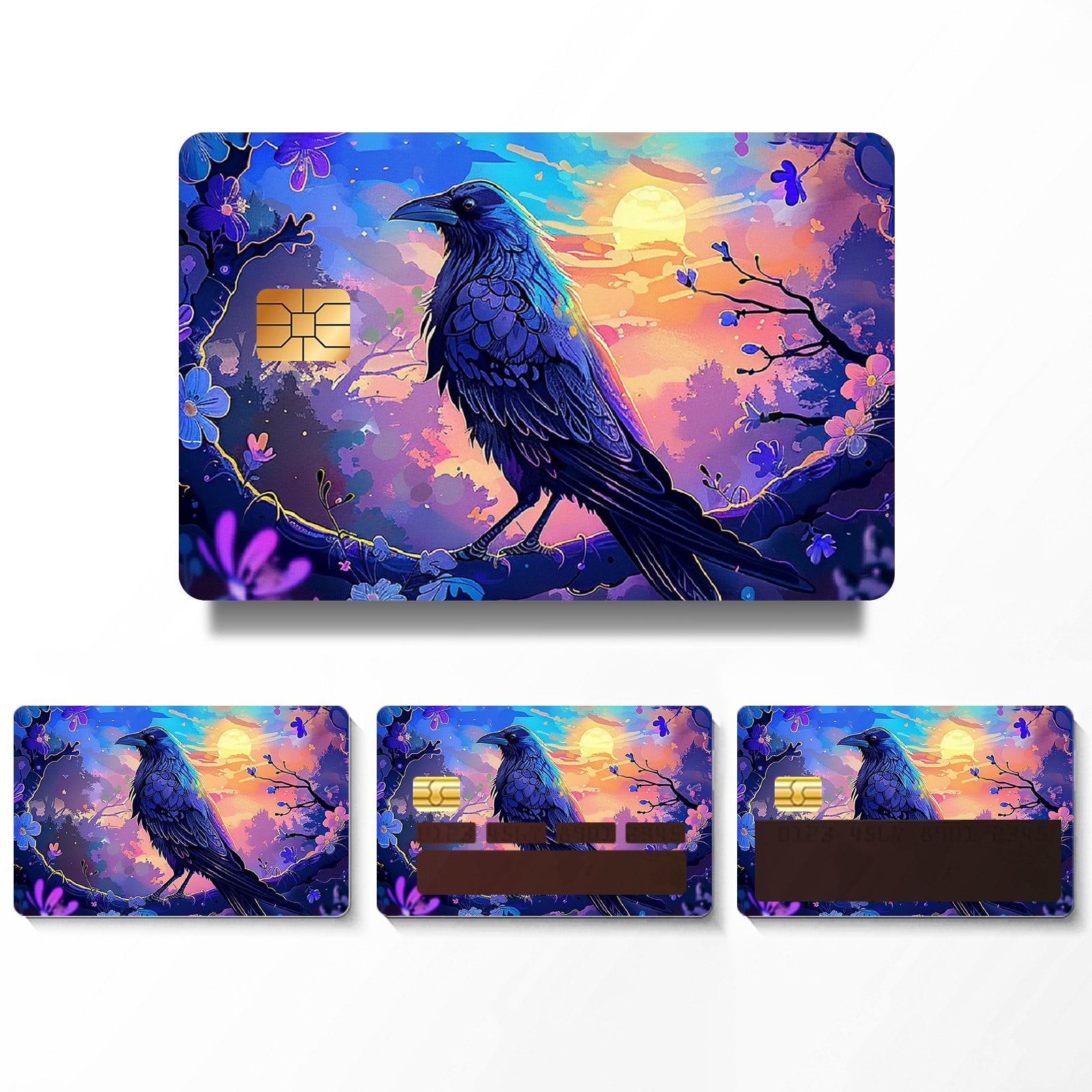 Elysia 4 Piece Credit Card Skin Stickers Scratch & Debit/ Card ...