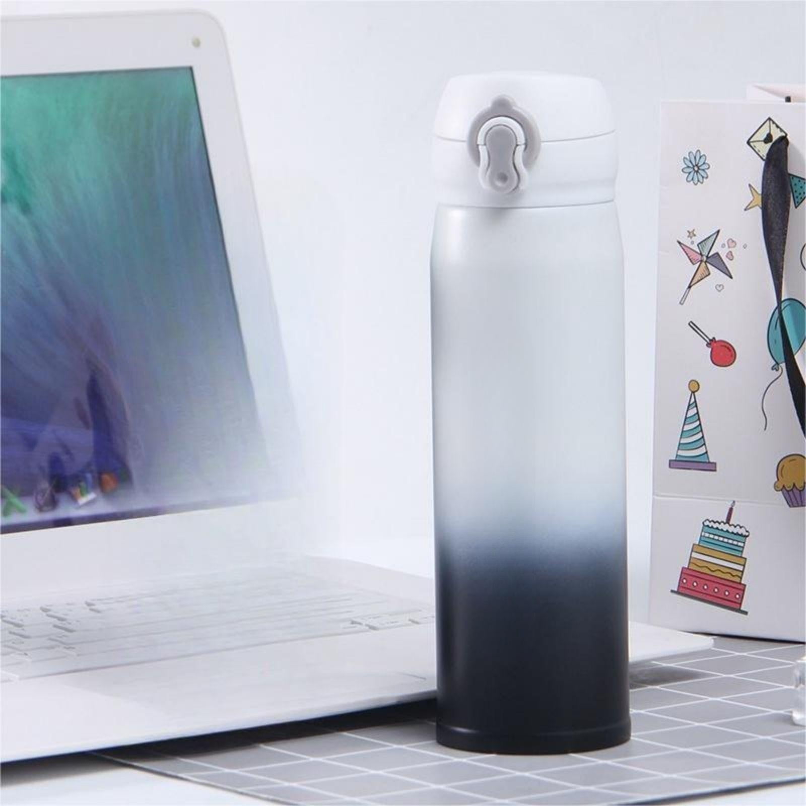 Elysia 450ML 304 Stainless Steel Vacuum Insulated Gradient Color Student Jump Cup Leak Proof ...