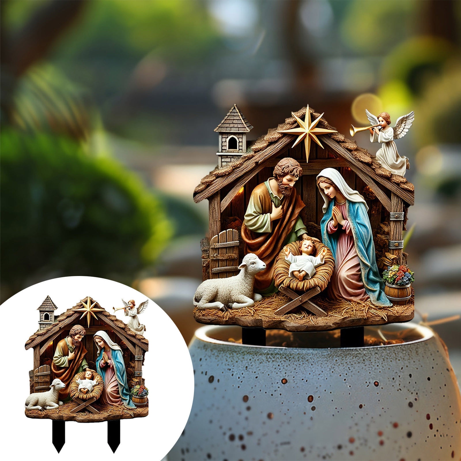 Elysia A Warm Family Of Women Ground Insert Decorations Acrylic Garden ...