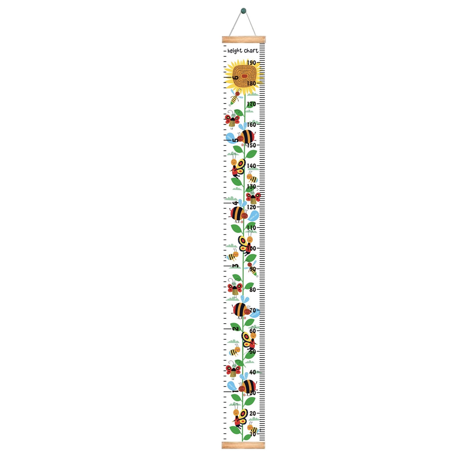Elysia Baby Height Growth Chart Hanging Rulers Kids Room Wall Wood ...
