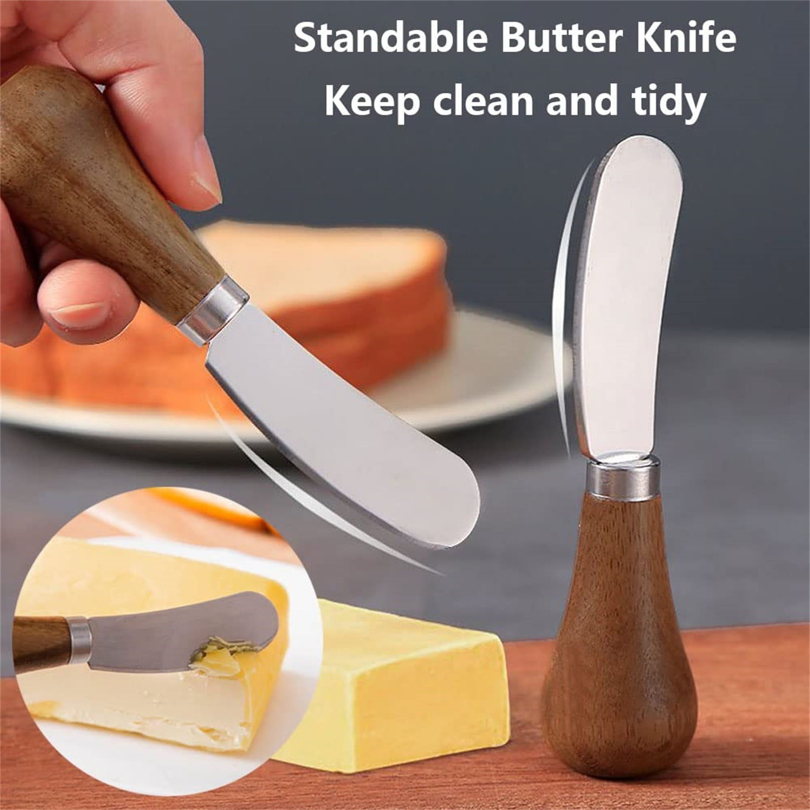 Elysia Butter Spreader Standing Stainless Steel Cheese Spreader With ...