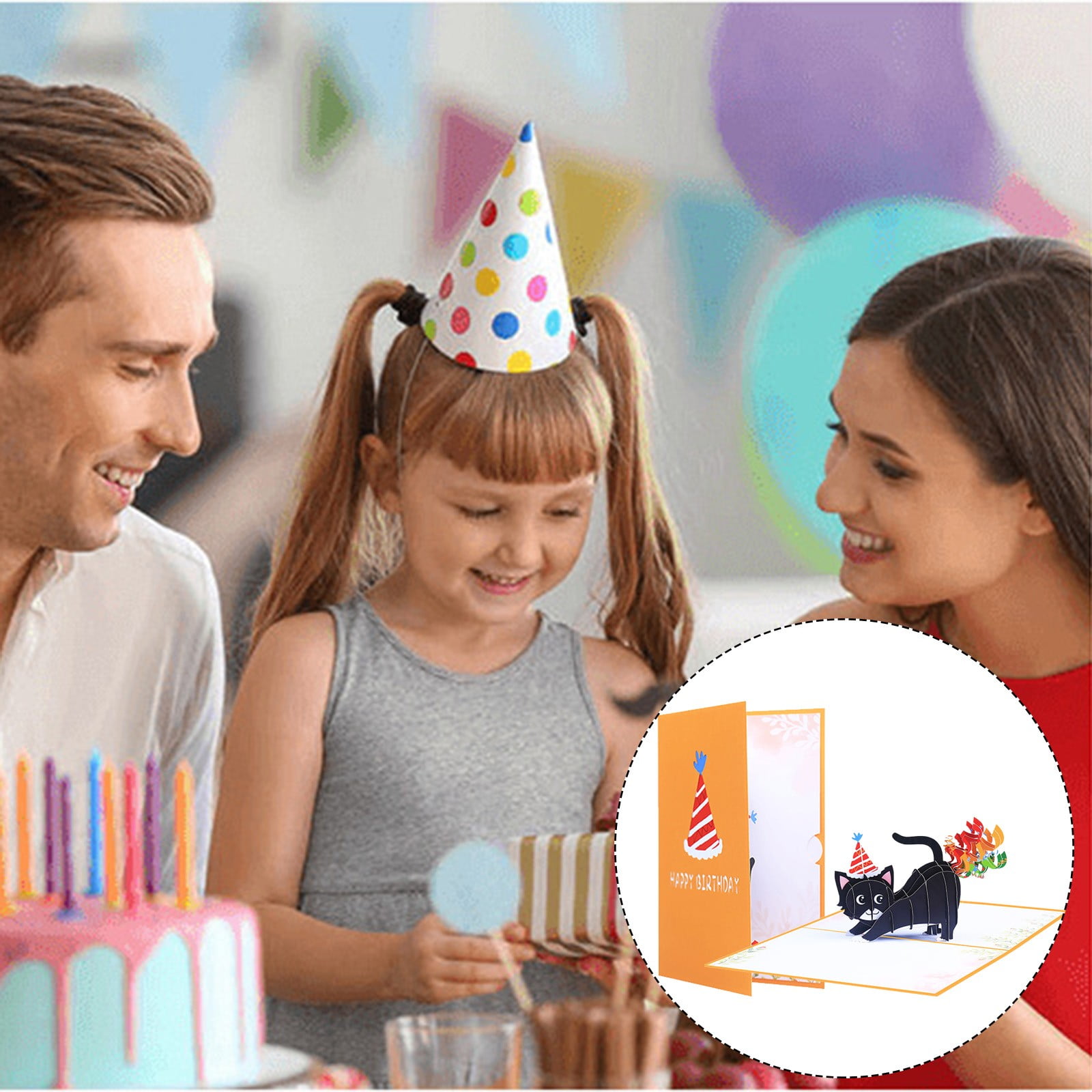 Elysia Cat Birthday Card Funny Crazy Cat Farting Confetti Crop Up ...