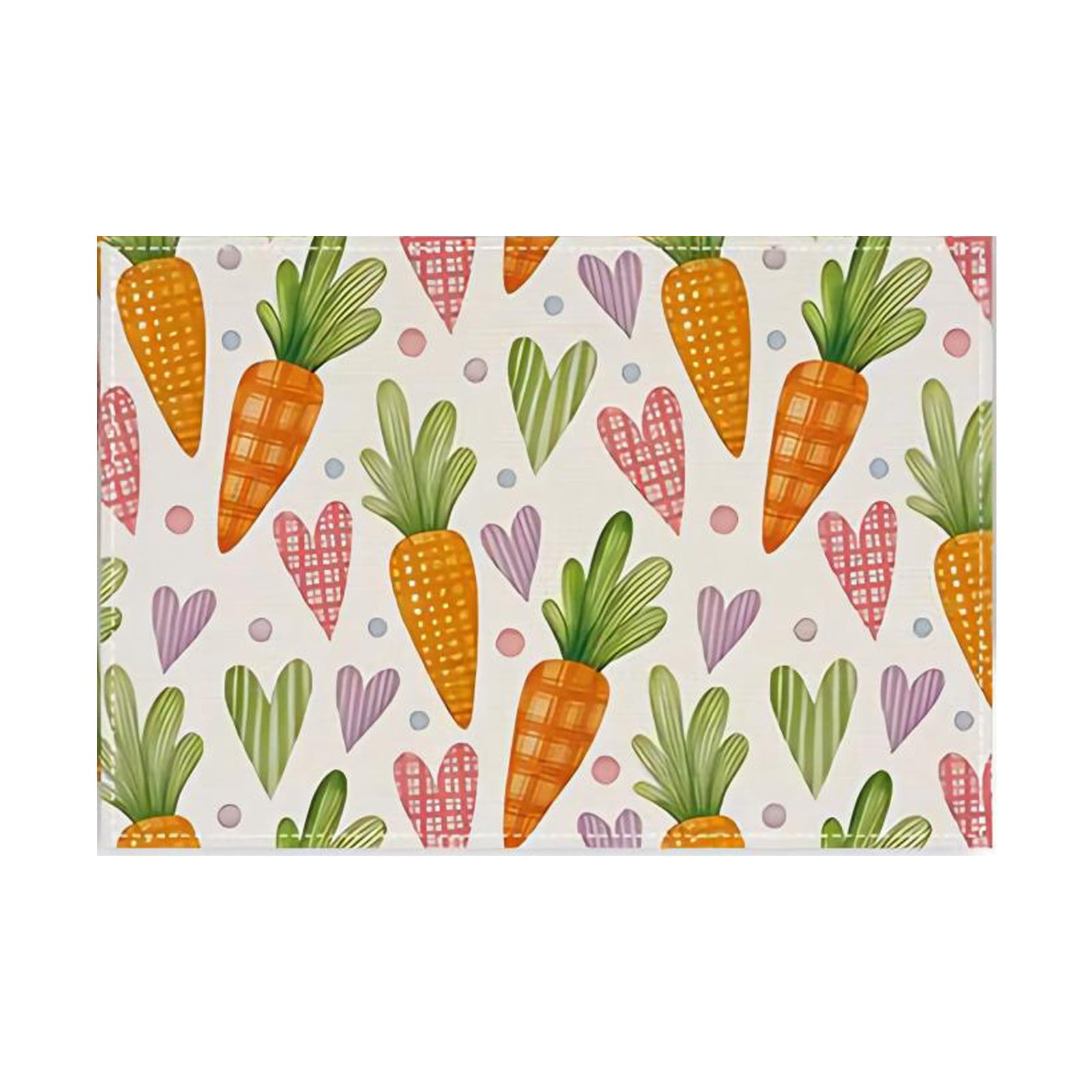 Elysia Colorful Easter Egg Placemats Adorable Bunny & Carrot Print ... Elysia Colorful Easter Egg Placemats Adorable Bunny & Carrot Print ...