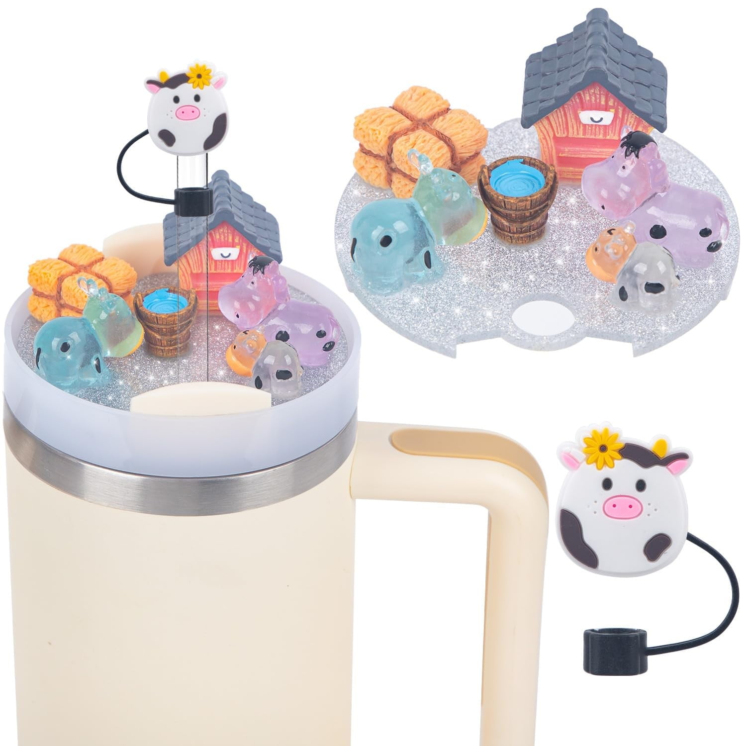 Elysia Compatible With Stanl Ey Cup Lid Accessories Charms For Stanl Ey ...