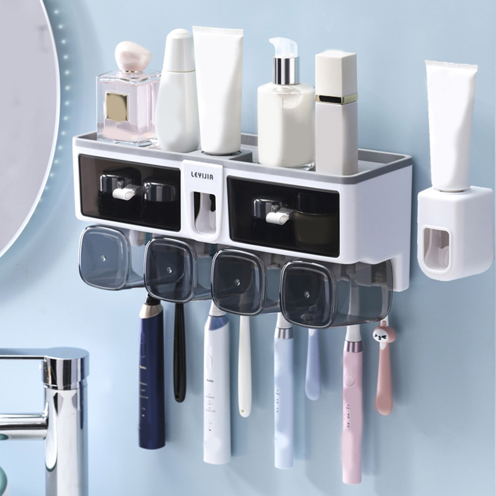 Elysia Creative Toothbrush Holder Punch Electric Toothbrush Holder ...