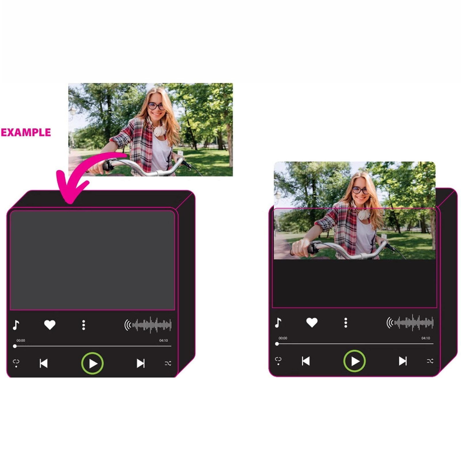 Elysia Custom Music Album Fridge Music Player With Photo Song & Album ...