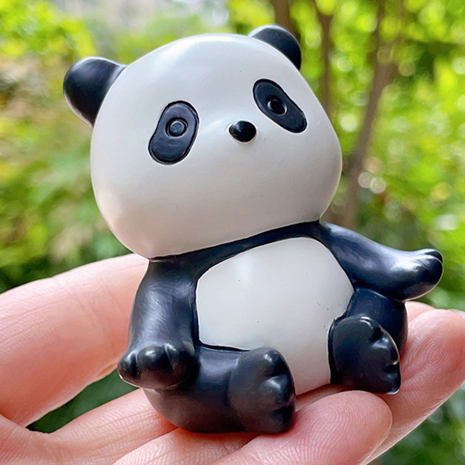 Elysia Cute Panda Figurines Panda Figurines For Car Panda Figurines ...