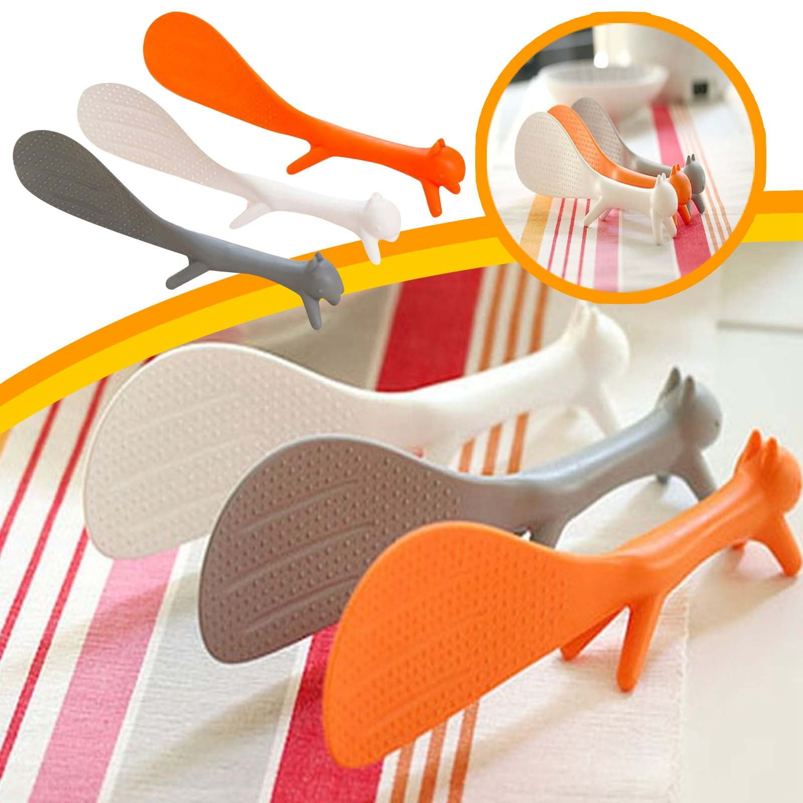 Elysia Cute Vertical Non Stick Rice Spoon And Spatula - Walmart.com