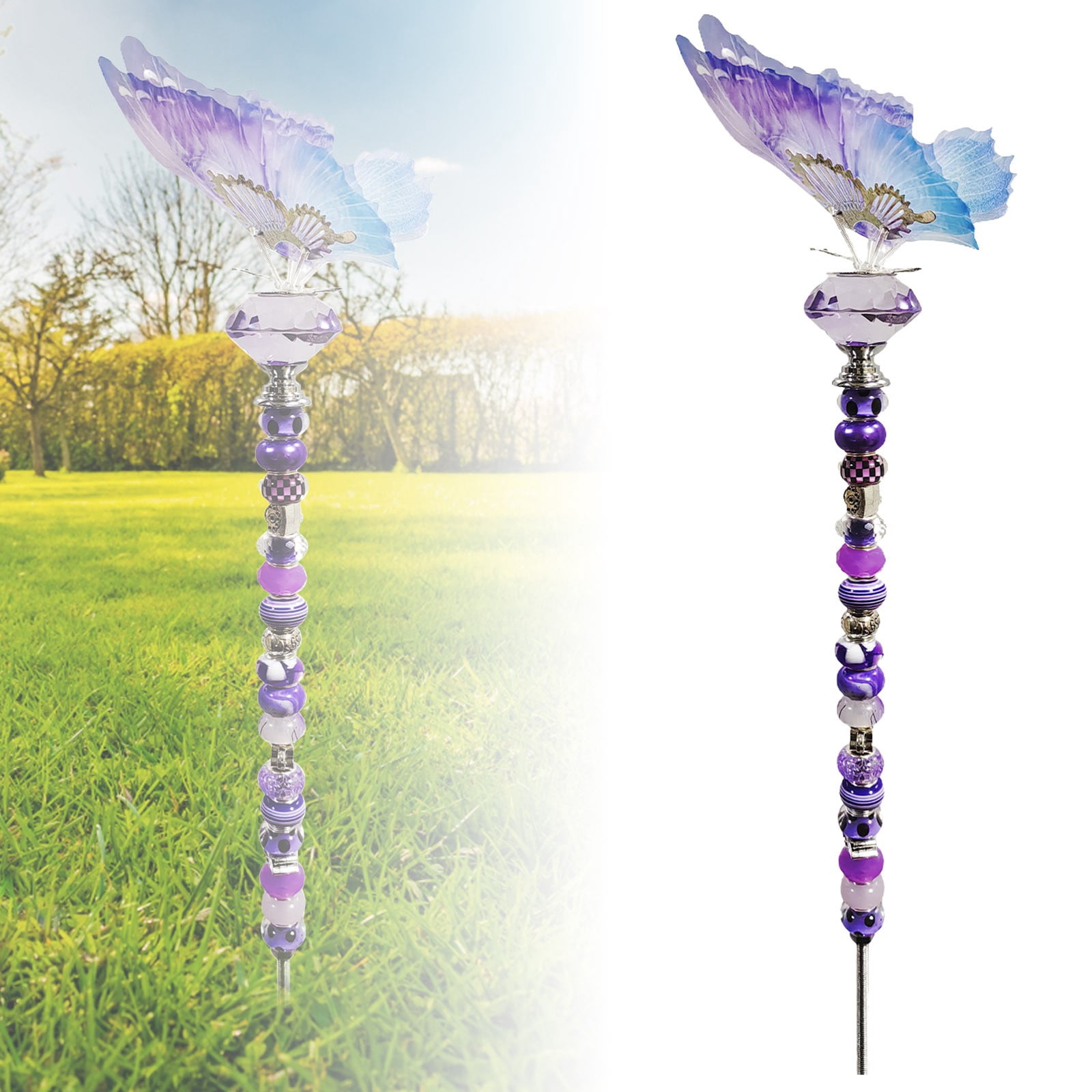 Elysia DIY Fairy Wand Beaded Garden Stake Kit Garden For Enchanting ...