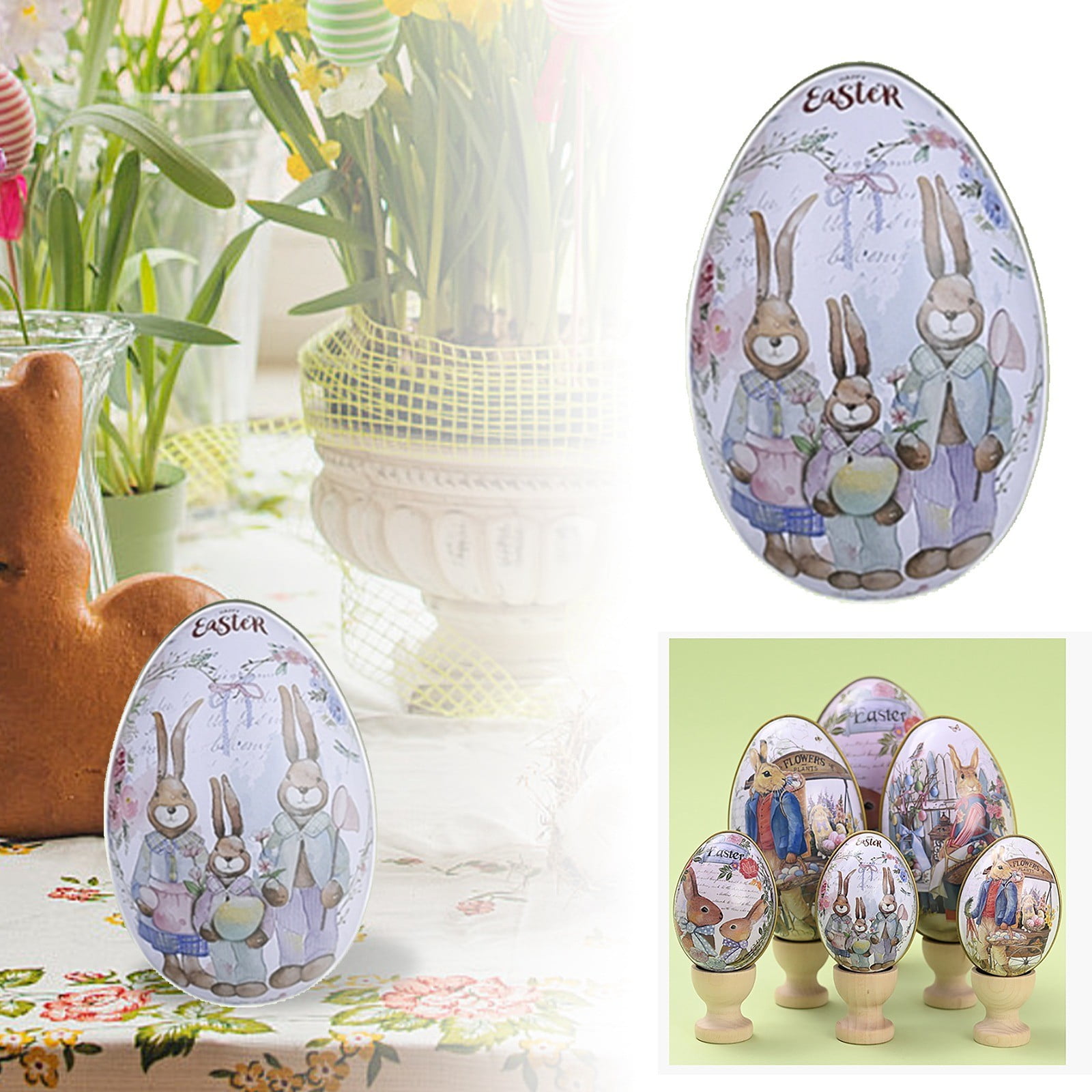 Elysia Easter Decoration Easter Bunny Colorful Decorative Candy Egg ... Elysia Easter Decoration Easter Bunny Colorful Decorative Candy Egg ...