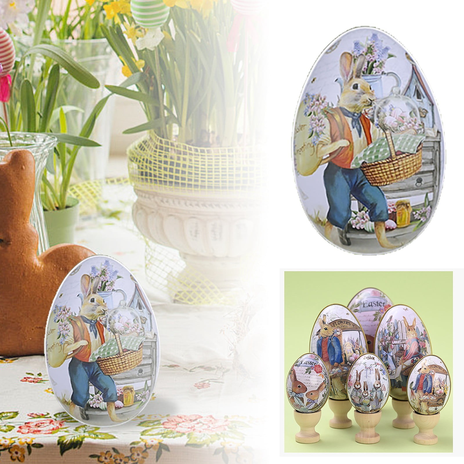 Elysia Easter Decoration Easter Bunny Colorful Decorative Candy Egg ... Elysia Easter Decoration Easter Bunny Colorful Decorative Candy Egg ...