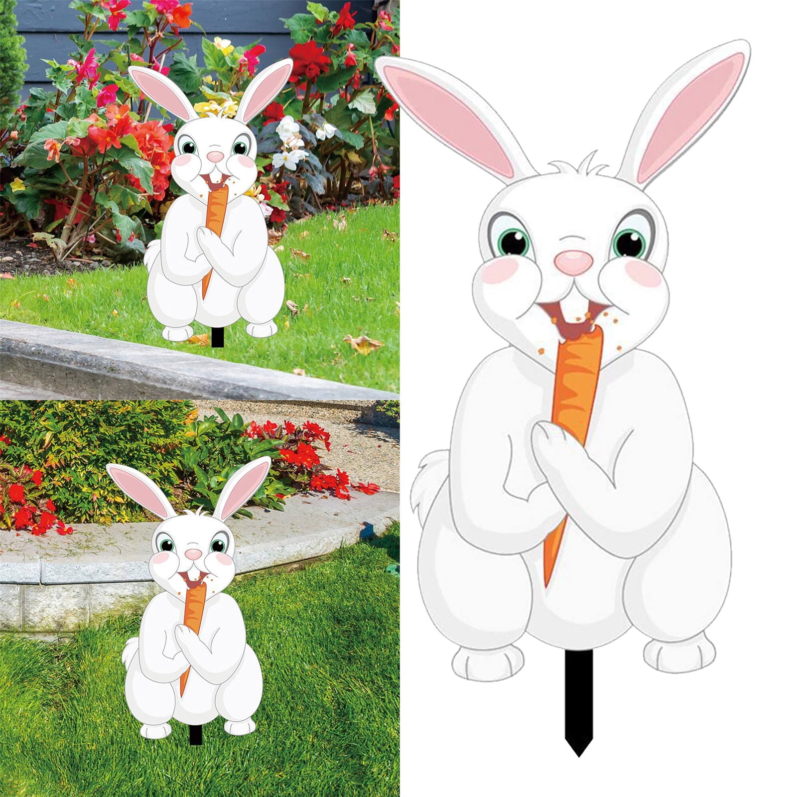 Elysia Easter Garden Decorations Easter Egg Rabbit Ground Insert ... Elysia Easter Garden Decorations Easter Egg Rabbit Ground Insert ...