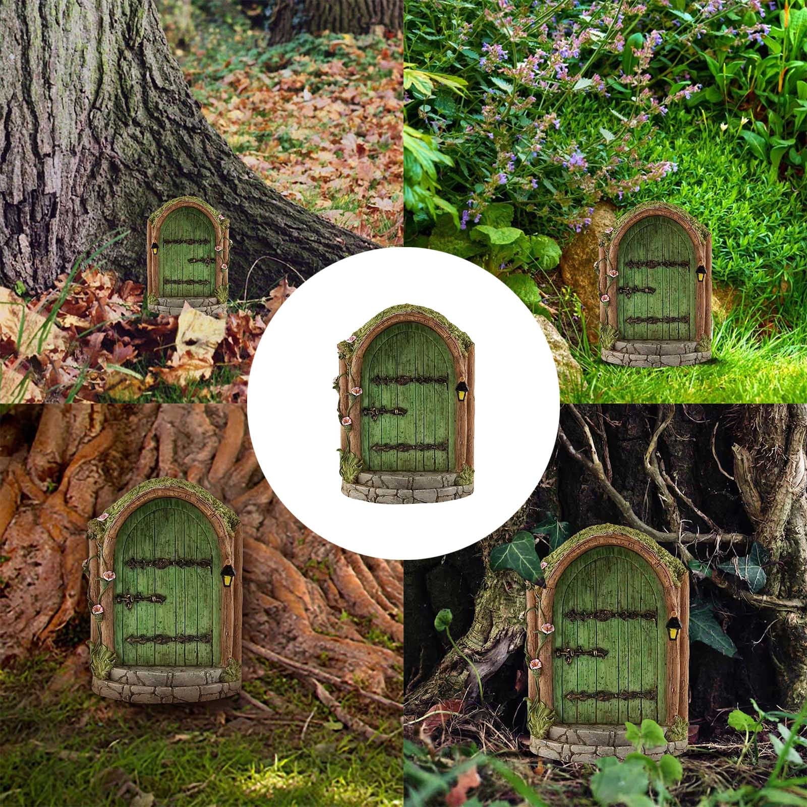 Elysia Fairy Gate Garden Ornament Wooden Fairy Door With Natures Charm ...