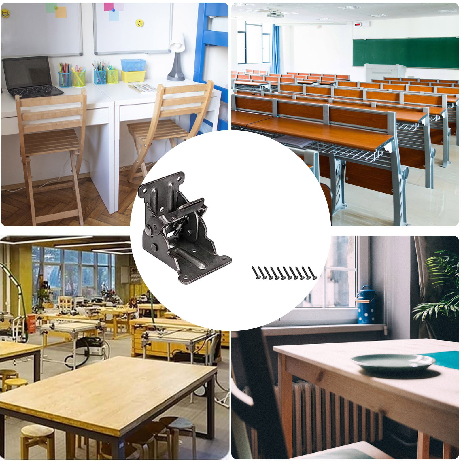 Elysia Folding Table Brackets Heavy Duty Folding Shelf Brackets 90 ...